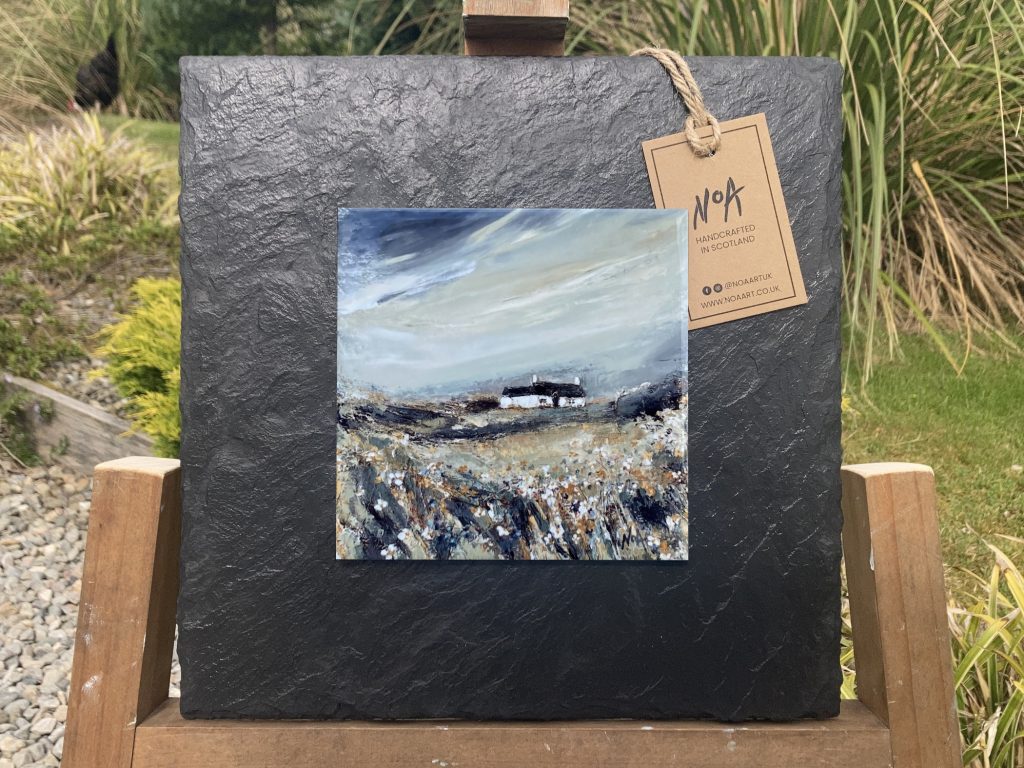 'Smiddy Croft' | Scottish Landscape Wall Art Slate - Noa Art